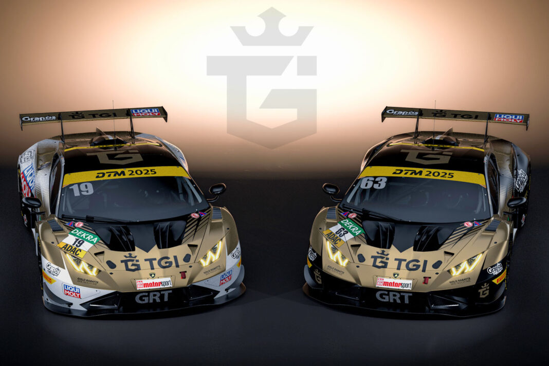 TGI Lamborghini Team by GRT 2025 in der DTM mit zwei Werksfahrern am ...